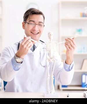 Bone orthopedic doctor explaining about orthopedic surgery with ...