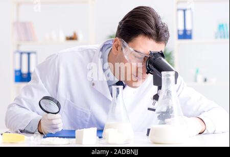 The food scientist testing new stuff in the lab Stock Photo - Alamy
