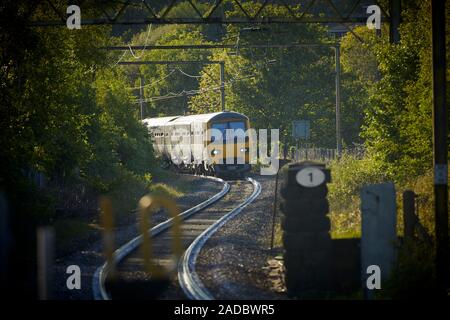 The train station at Glossop, Derbyshire, England, U.K Stock Photo - Alamy