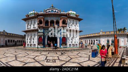 Panoramic view of the Janaki Mandir, one of the main temples of town ...