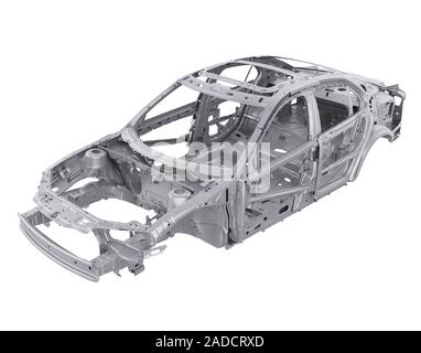 Unibody Car Chassis Frame Isolated Stock Photo - Alamy