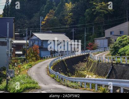 Gunma, Japan - Nov 9, 2019. Small town of Gunma, Japan. Small and quiet ...