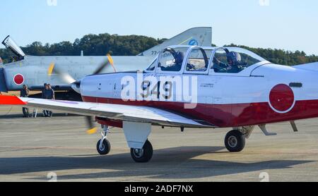 The Fuji T-7 primary trainer aircraft of Japan Air Self-Defense Force ...