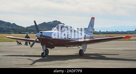 The Fuji T-7 primary trainer aircraft of Japan Air Self-Defense Force ...