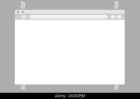 Simple browser window, flat vector illustration concept Stock Vector Image & Art - Alamy