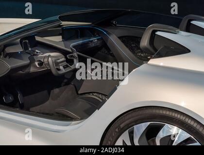 Fisker Karma electric car interior view Stock Photo - Alamy