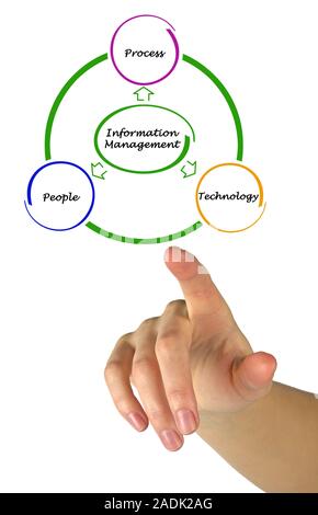 Diagram of Information Management Stock Photo - Alamy