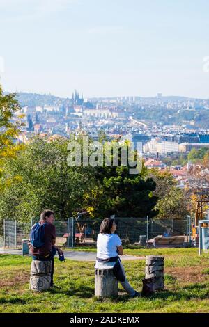 Parukarka park, Zizkov, Prague, Czech Republic Stock Photo - Alamy
