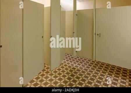 Shower stalls in public shower room Stock Photo: 78279981 - Alamy