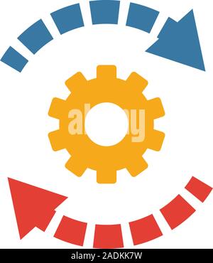 Automated construction line icons collection. Robotics, Prefabrication ...