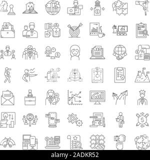 Product development linear icons, signs, symbols vector line ...