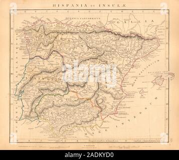HISPANIA IBERIA. Ancient Spain & Portugal. Roman names & roads. SDUK ...