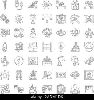 Learning Progress linear icons set. Growth, Improvement, Advancement ...