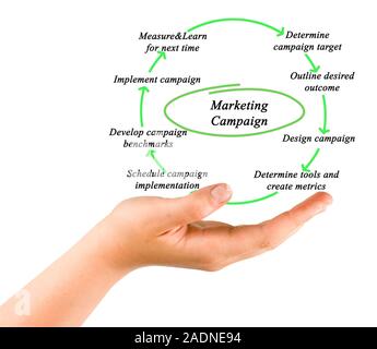Diagram of Marketing Campaign Stock Photo - Alamy