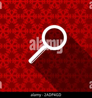 Search flat design christmas and winter concept vector icon with ...