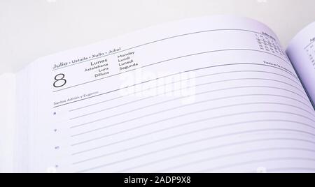 Schedule Daily Planner Organizer Concept Stock Photo - Alamy