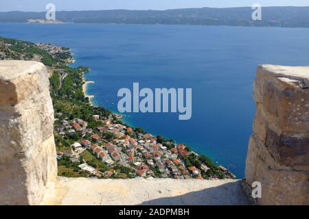 View from a fortified castle Omis, Croatia Stock Photo - Alamy