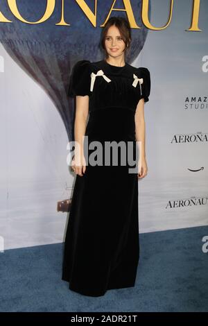 NEW YORK, NY - DECEMBER 2: Felicity Jones at the World Premiere of ...