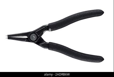 Black pliers for circlips - Snap rings or Seeger rings, orbis, placed ...