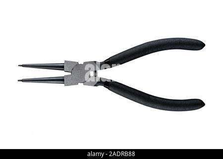 Black pliers for circlips - Snap rings or Seeger rings, orbis, placed ...
