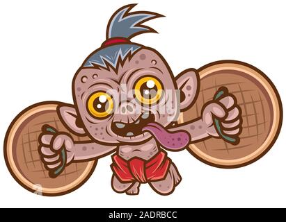Vector illustration of Cartoon Thai ghost set, Thai Ghosts character ...