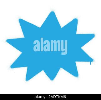 Sprayed star font graffiti with over spray in black over white.Vector ...