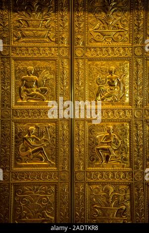 Elevator door, Fisher Building, a landmark skyscraper located at 3011 ...