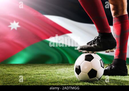 Football Stadium (Amman International Stadium) Jordan from plane ...