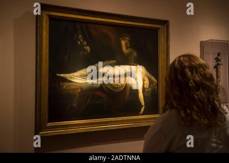 The Nightmare', 1781. Painting by Henry Fuseli (Johann Heinrich Fussli ...