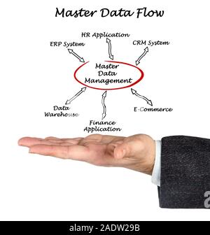 Diagram of Master Data Flow Stock Photo - Alamy