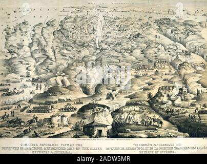 Battle of Inkerman map Stock Photo - Alamy