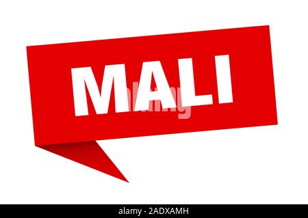 Mali sticker. Mali red square peeler sign Stock Vector Image & Art - Alamy