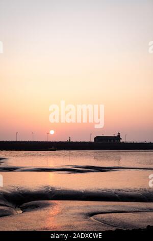 Morecambe Bay sunset sky Stock Photo - Alamy