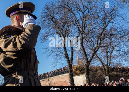 Romania military uniform. Romanian army uniform. Romanian troops Stock ...