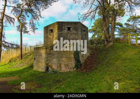 World War II concrete pillbox fortification. Dunmail Raise, Lake ...