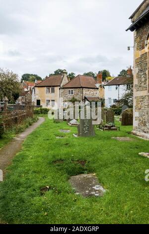 The River Chew with St Thomas a Becket church and the Pensford Viaduct ...