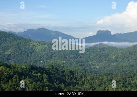 Bible Rock in the central part of Sri Lanka. Bathalegala mountain Stock ...