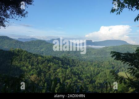 Bible Rock in the central part of Sri Lanka. Bathalegala mountain Stock ...