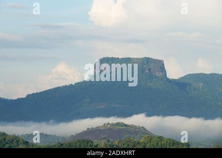 Bible Rock in the central part of Sri Lanka. Bathalegala mountain Stock ...