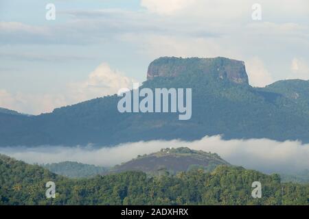 Bible Rock in the central part of Sri Lanka. Bathalegala mountain Stock ...
