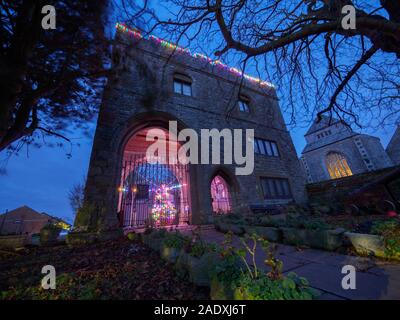 Gatehouse museum at Minster Abbey on the Isle of Sheppey, Kent, UK ...