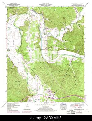 Hurricane Mills, Tennessee, map 1950, 1:24000, United States of America ...