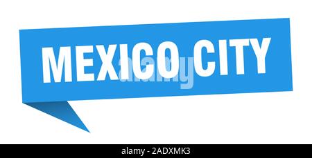 Mexico sticker. Blue Mexico signpost pointer sign Stock Vector Image ...