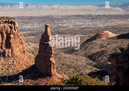 Independence Monument in the Colorado National Monument is the central ...