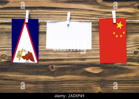 American and Chinese flags, diplomatic crisis concept Stock Photo - Alamy