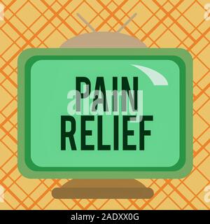 Handwriting text writing Pain Relief. Conceptual photo Drugs or other ...