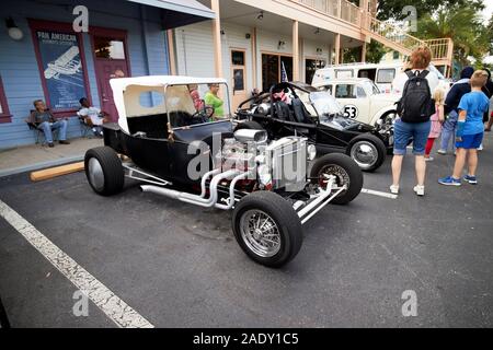 Hot rod on display at classic car show Sayville Long Island New York ...