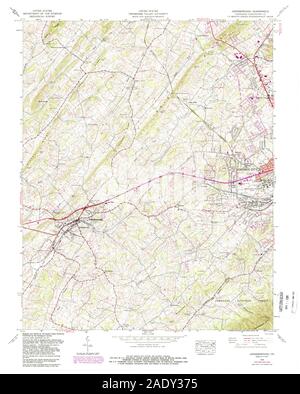 Jonesborough, Tennessee, map 1959, 1:24000, United States of America by ...