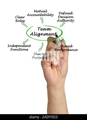 Characteristics of Team Alignment Stock Photo - Alamy