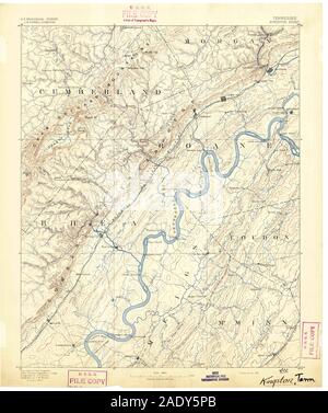 Kingston, Tennessee, map 1891, 1:125000, United States of America by ...
